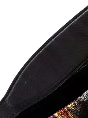 Dior Kenny Scharf Saddle Soft Bag Jacquard Printed Canvas Crossbody Bag - Multicolour