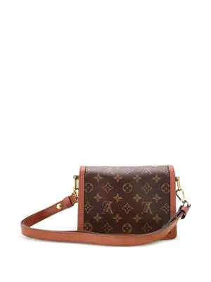LOUIS VUITTON Dauphine Mini Crossbody Bag Reverse Monogram Canvas