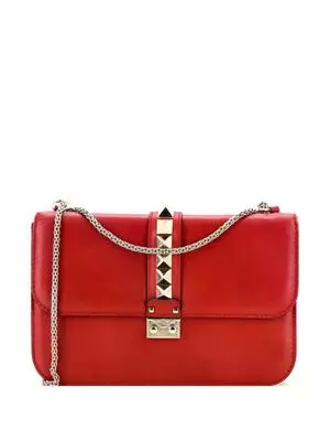 Valentino Garavani Glam Lock Leather Large Shoulder Bag