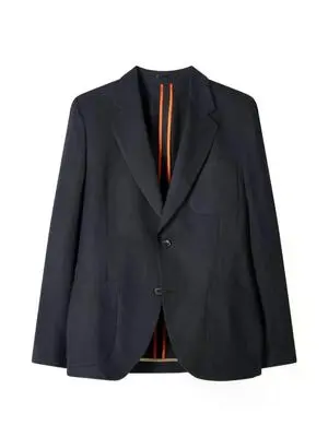 Paul Smith Linen Two-button Blazer - Blue