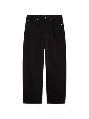 Les Deux Black Wash Pants For Men