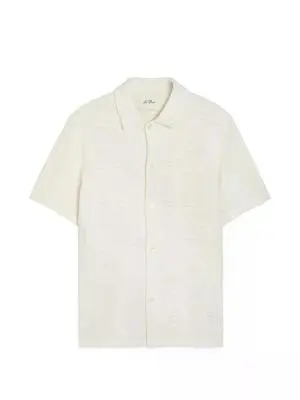 LES DEUX Hector Patterned Short-sleeve Shirt - Neutrals