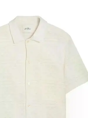LES DEUX Hector Patterned Short-sleeve Shirt - Neutrals