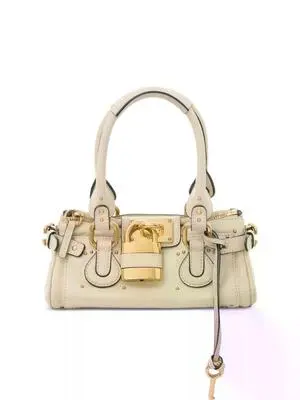 Chloé Paddington Padlock Tote Neutrals