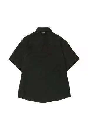 AND WANDER Flap-pocket Short-sleeve Shirt