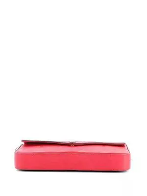 LOUIS VUITTON Felicie Pochette Monogram Empreinte Leather - Red
