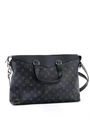 LOUIS VUITTON Explorer Briefcase Monogram Eclipse Canvas - Black