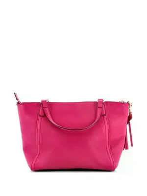 Gucci Soho Convertible Top Handle Leather Satchel - Pink