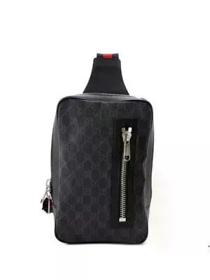 Gucci Soft Zip Sling Bag Gg Coated Canvas Small Crossbody Bag
