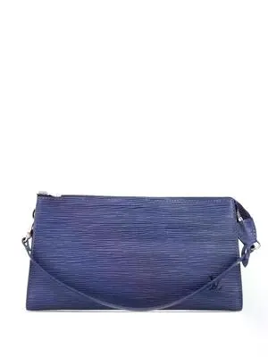 LOUIS VUITTON Pochette Accessoires Epi Leather Clutch Bag - Blue