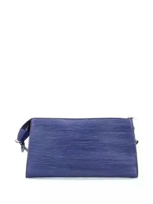 LOUIS VUITTON Pochette Accessoires Epi Leather Clutch Bag - Blue