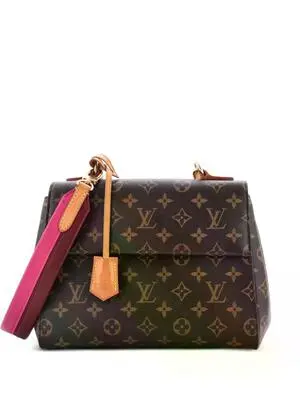 LOUIS VUITTON Cluny Top Handle Bb Satchel Monogram Canvas