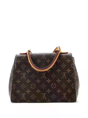 LOUIS VUITTON Cluny Top Handle Bb Satchel Monogram Canvas