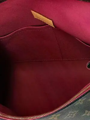 LOUIS VUITTON Cluny Top Handle Bb Satchel Monogram Canvas
