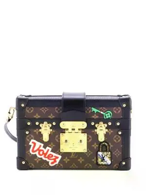LOUIS VUITTON Petite Malle Limited Edition Patches - Brown