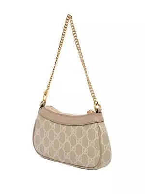 Gucci Small Gg Supreme Ophidia Shoulder Bag - Brown