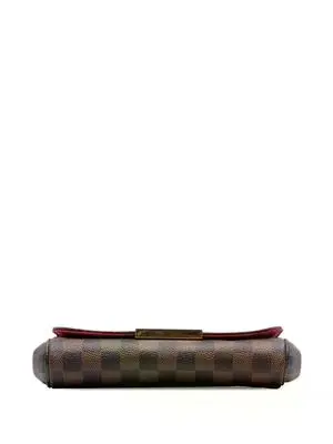 LOUIS VUITTON 2015 Damier Ebene Favorite Pm Satchel - Brown