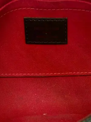 LOUIS VUITTON 2015 Damier Ebene Favorite Pm Satchel - Brown