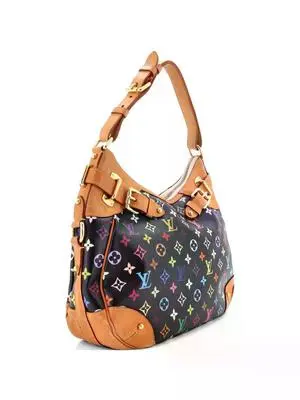 LOUIS VUITTON Greta Handbag Monogram Multicolor Hobo - Black
