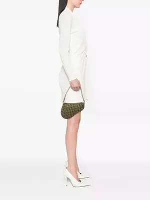 Dior 2001 Diorissimo Canvas Saddle Pochette Shoulder Bag - Green