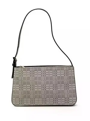 Burberry Tonal Check Canvas Shoulder Bag