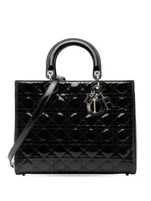 Dior 2009 Large Cannage Lady Satchel - Black