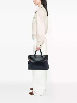 Gucci Leather Bamboo Tassel Satchel