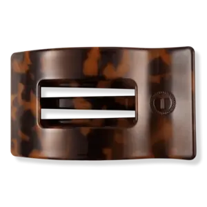 TELETIES Medium Flat Rectangle Hair Clip - Tortoise