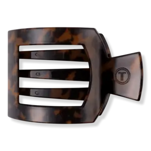 TELETIES Medium Flat Square Hair Clip - Tortoise