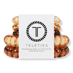TELETIES Set Of Five Hair Ties - Anything But Basic