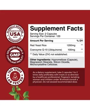 NATURE'S CRAFT Red Yeast Rice + Coq10 Advanced Complex Capsule