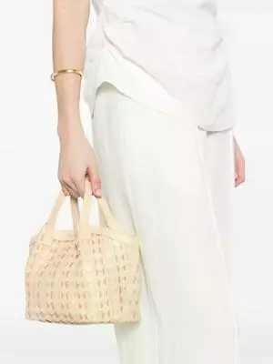 SERAPIAN Mini Secret Mosaico Ribbon Tote Bag