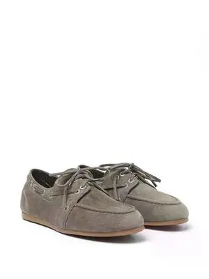 Peserico Suede Lace-up Loafers