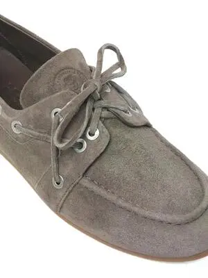 Peserico Suede Lace-up Loafers