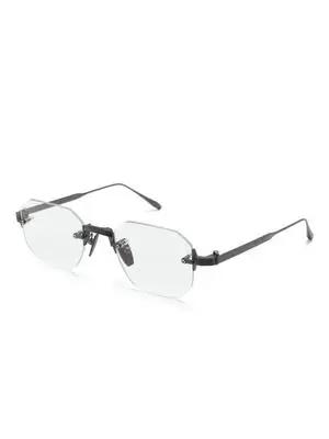 AKONI Juno-one Geometric-frame Glasses - Grey