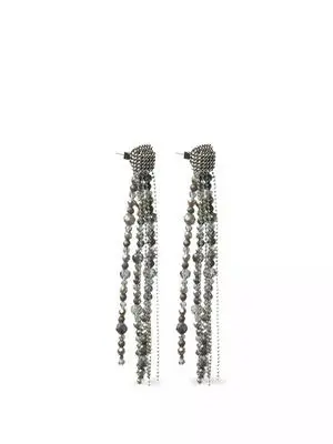 Peserico Beaded Chain Drop Earrings