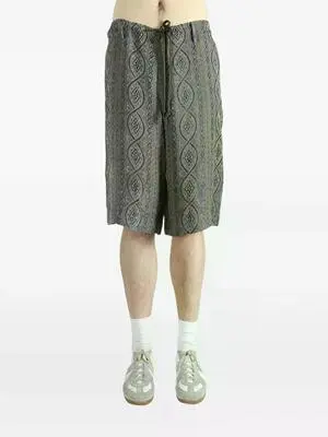 UMA WANG Patterned Drawstring Shorts