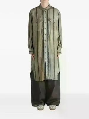 UMA WANG Trek Striped Shirt