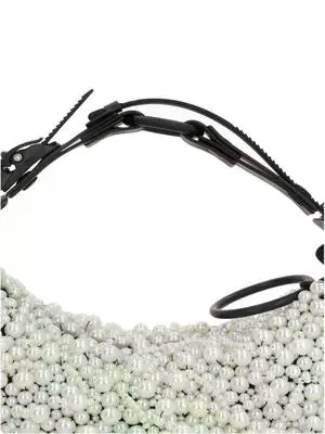 INNERRAUM Pearl-embellished Shoulder Bag - White