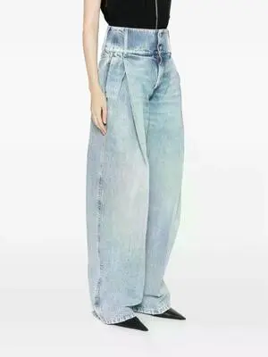 Sportmax Salbatro Pleated Denim Trousers