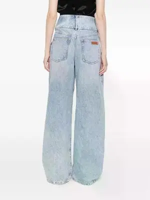 Sportmax Salbatro Pleated Denim Trousers
