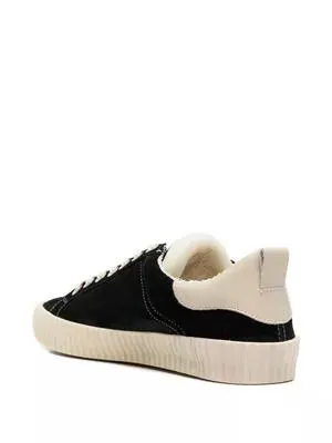 SPRINGA Wavy Logo-appliqué Sneakers - Black