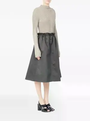 MAISON MARGIELA Ruffled Detail Midi Skirt
