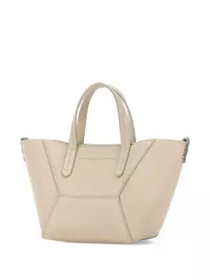 Brunello Cucinelli Leather Tote Bag - Neutrals