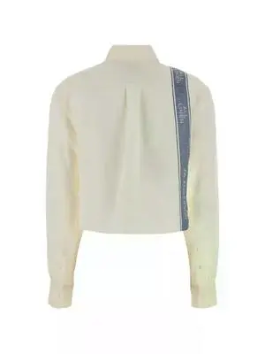 JW Anderson Cropped Stripe-detail Shirt