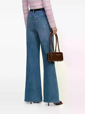 SELF-PORTRAIT High-waist Flared Jeans