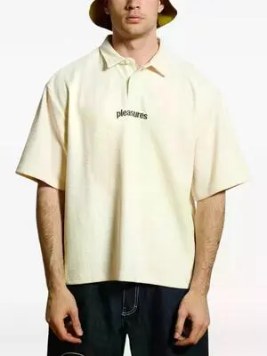 PLEASURES Logo-embroidered Polo Shirt
