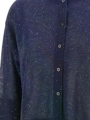 KANGRA Sequin-embellished Button-down Cardigan
