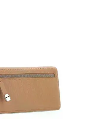 GIANNI CHIARINI Grain Leather Wallet - Neutrals