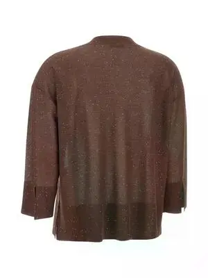 KANGRA Sequin-embellished Buttoned Cardigan